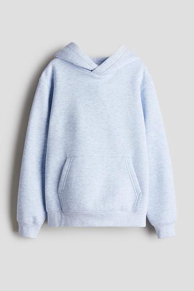 Printed hoodie - light grey marl - 1253053003
