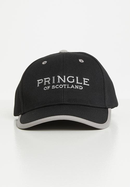 Pringle a/wool binder cap - black/grey Pringle of Scotland Headwear ...