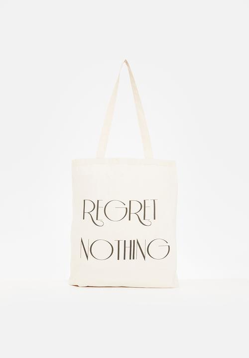 Slogan shopper bag - natural Superbalist Bags & Purses | Superbalist.com