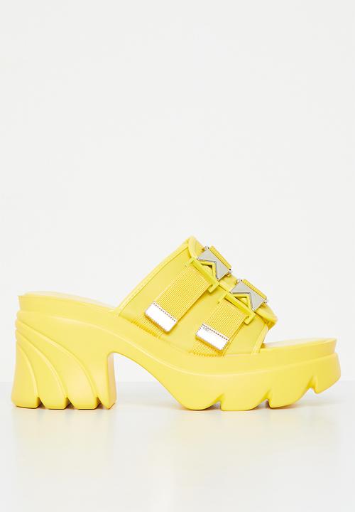 Dawn block mule - yellow