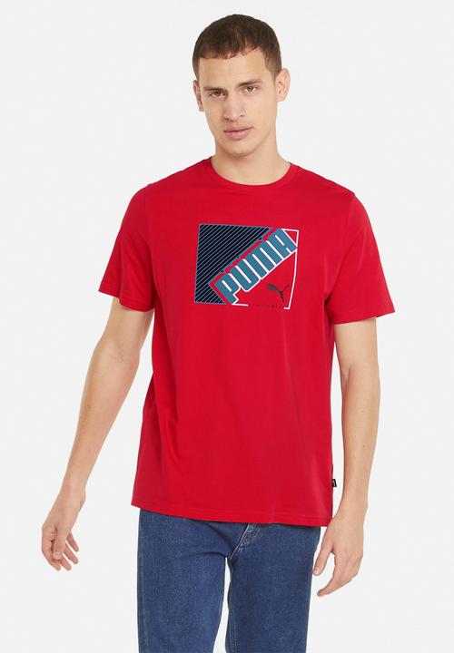Flock tee - high risk red