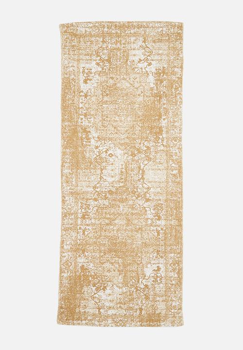 Sophia printed runner - pumice stone
