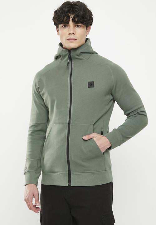 Code tech zip hood - balsam green