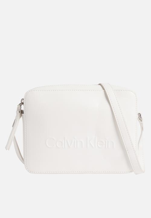 Ck set camera bag-bright white