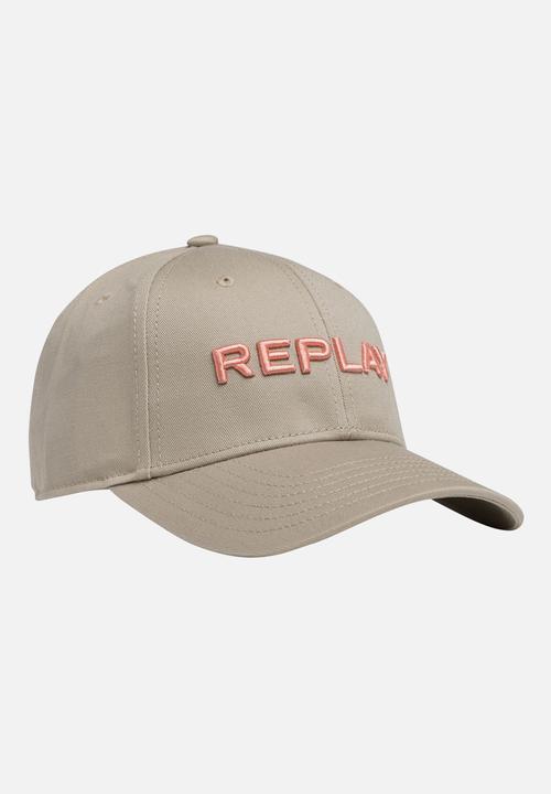 Replay logo cap - beige