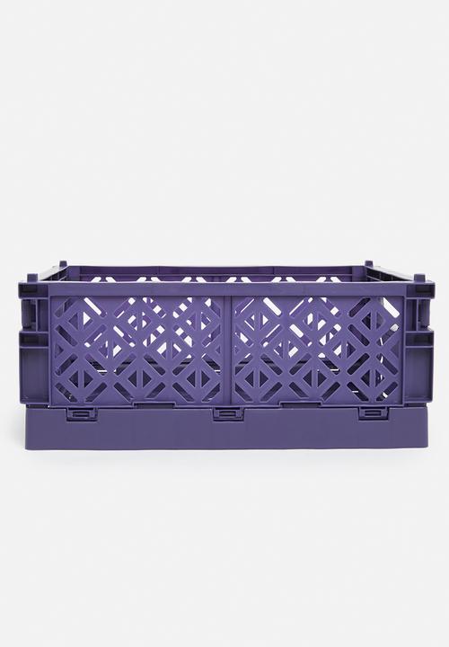 Foldable crate - blue