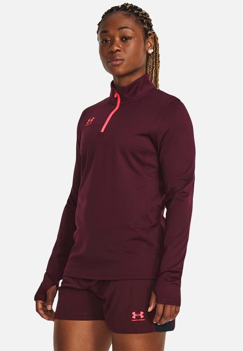 Ua w's ch midlayer - dark maroon / beta