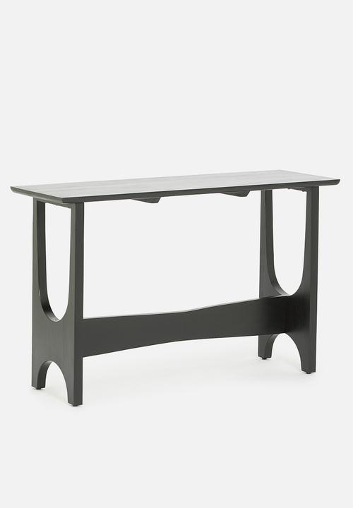 Scoop console table - black
