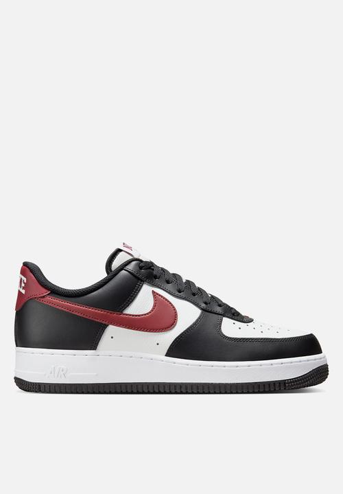 NIKE AIR FORCE 1 '07 - FZ4615-001 - BLACK/DARK TEAM RED-SUMMIT WHITE-WHITE