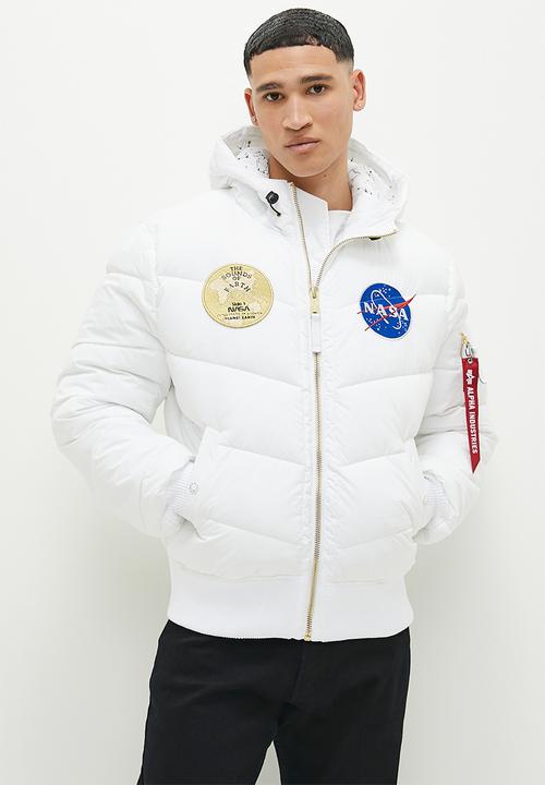 Hooded puffer voyager - white