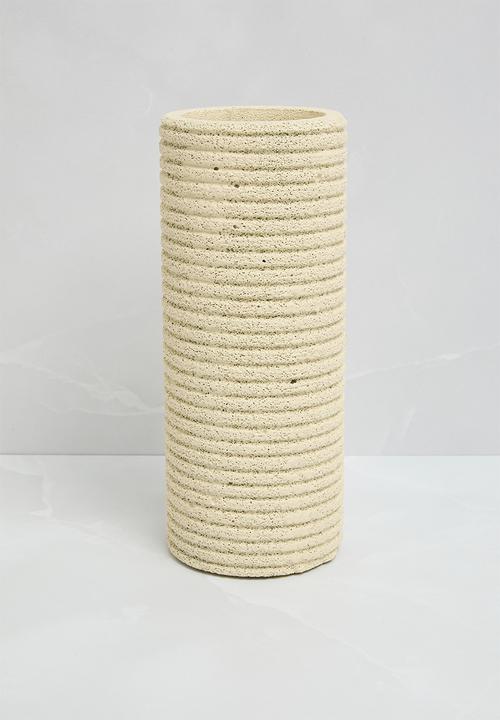Ribbed Textured Vase
