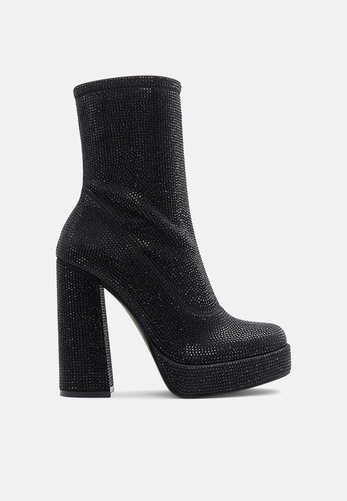 Tyrah platform boot - open black