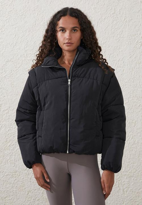 The Mother Puffer 2 In 1 Jacket - Black