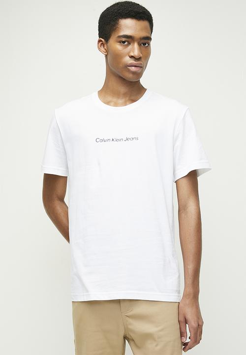 Mirrored Ck Logo Tee - Bright White