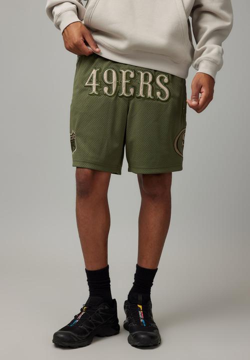 NFL BASKETBALL SHORT - LCN NFL STEALTH KHAKI/49ERS
