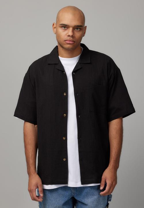 Textured Street Shirt - Black Texture