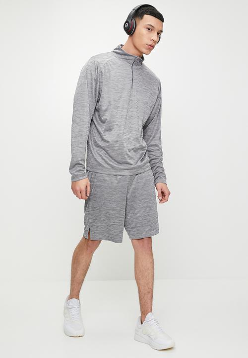 Foundational 1/4 zip - uniform/lunar hthr