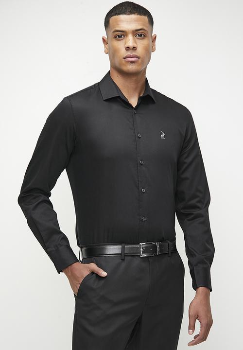 Custom Fit Greig Shirt - Black