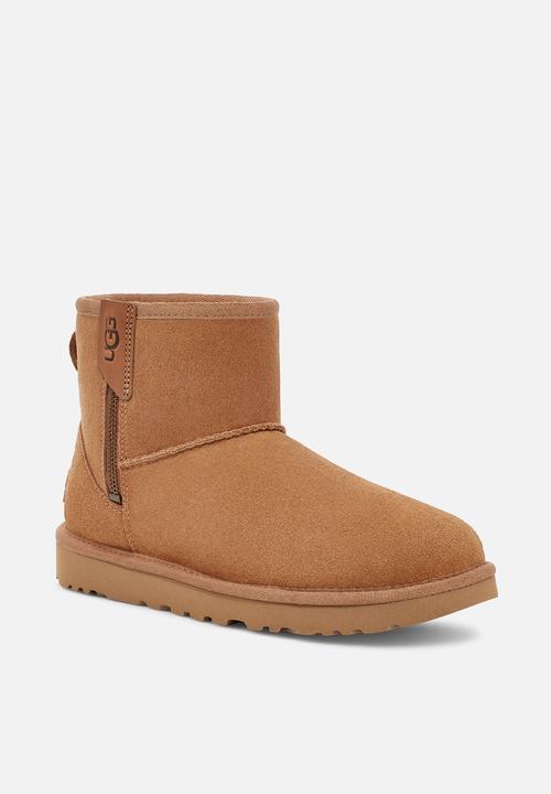 Classic mini bailey zip boot - chestnut