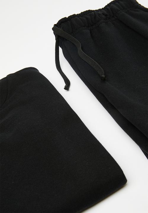 Plain tracksuit set -black