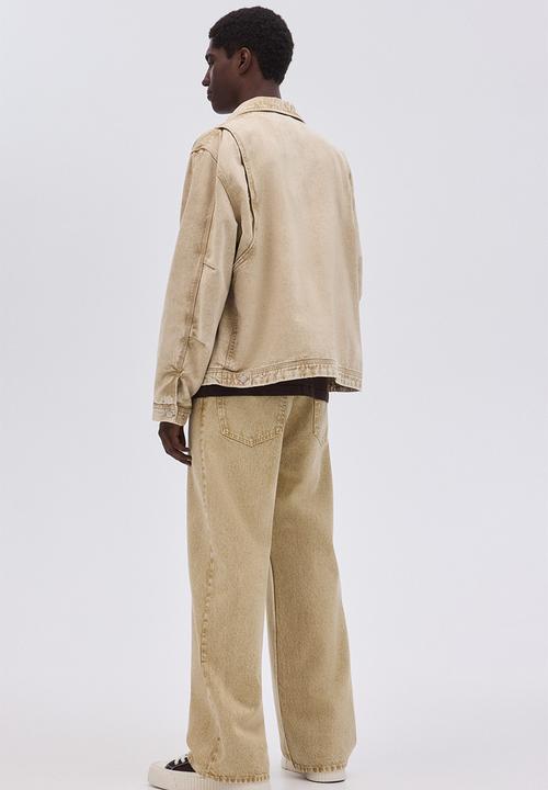 Loose straight jeans - beige - 1280809001