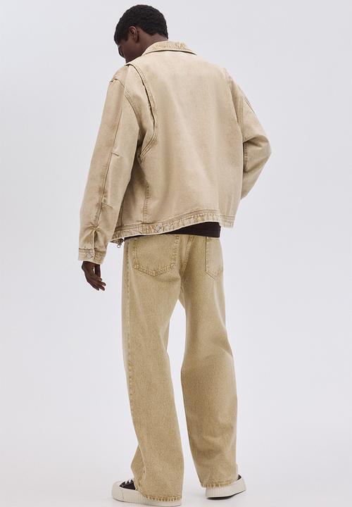 Loose straight jeans - beige - 1280809001