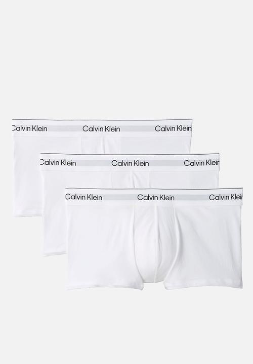 Low Rise Trunk 3Pk - White, White, White