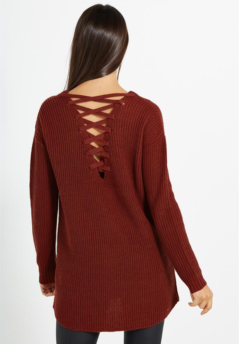 Camilla open back knit - rosewood Cotton On Knitwear | Superbalist.com
