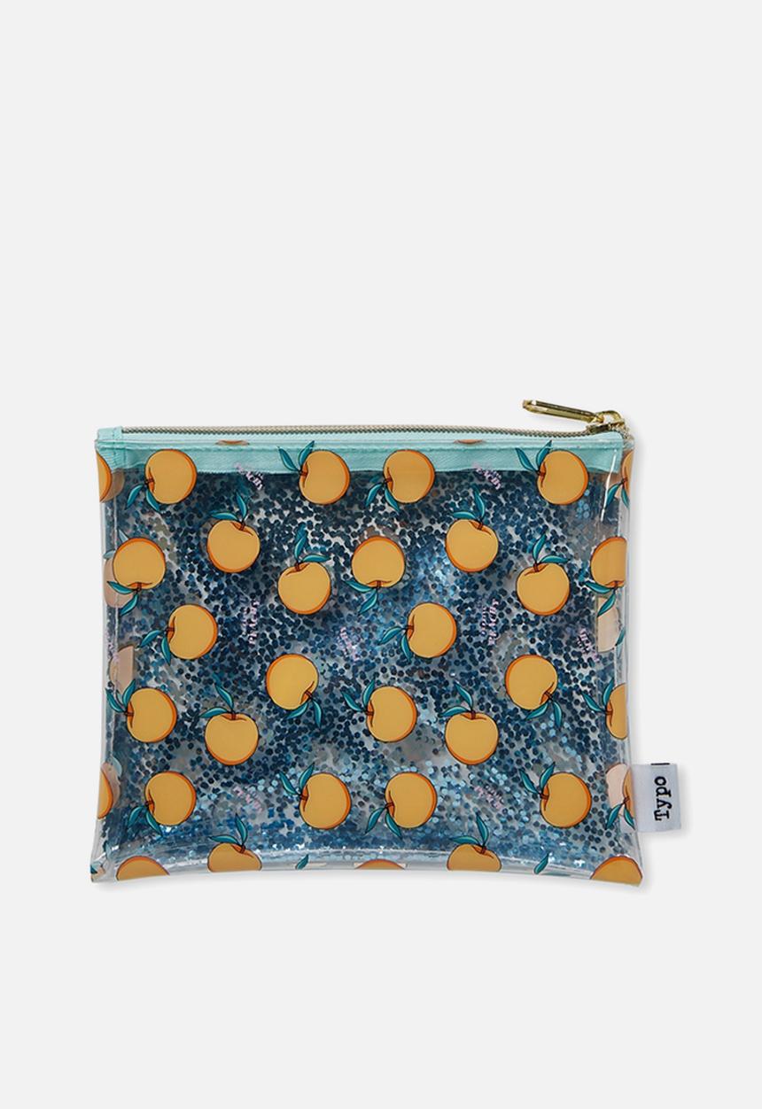 Clear it pencil case - peaches