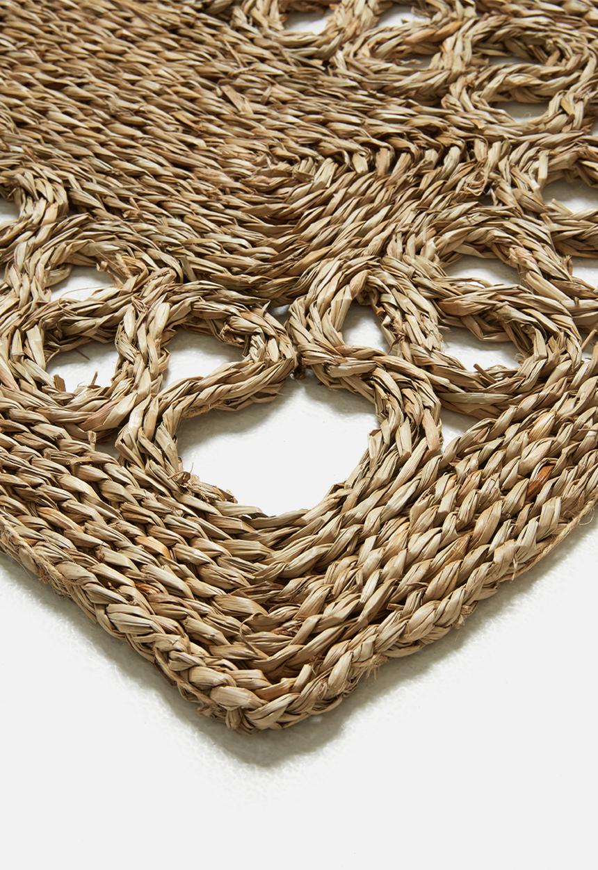 Seagrass door mat - natural