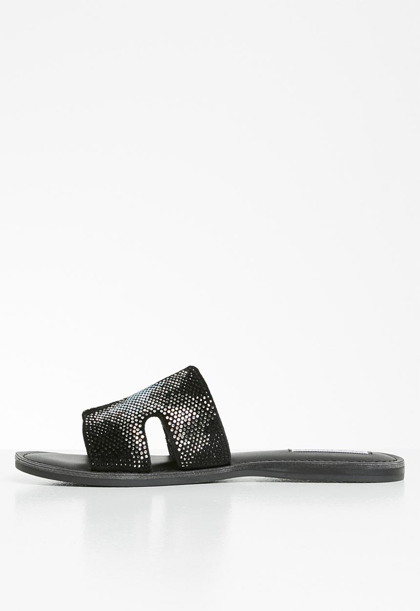 Harlow slide - black/silver