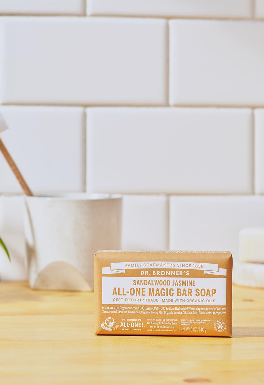 Pure-Castile Bar Soap All-One Hemp Sandalwood Jasmine