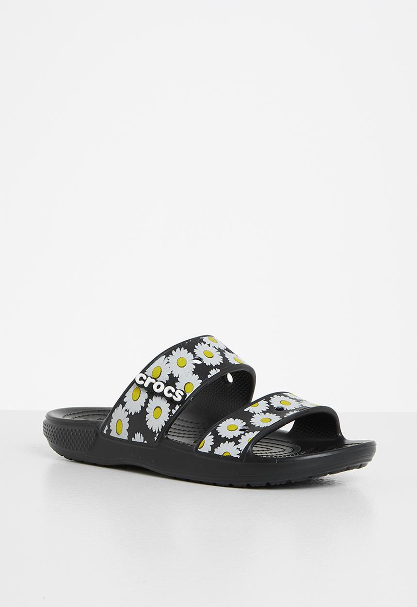 Classic crocs vacay vibes sandal - black daisy