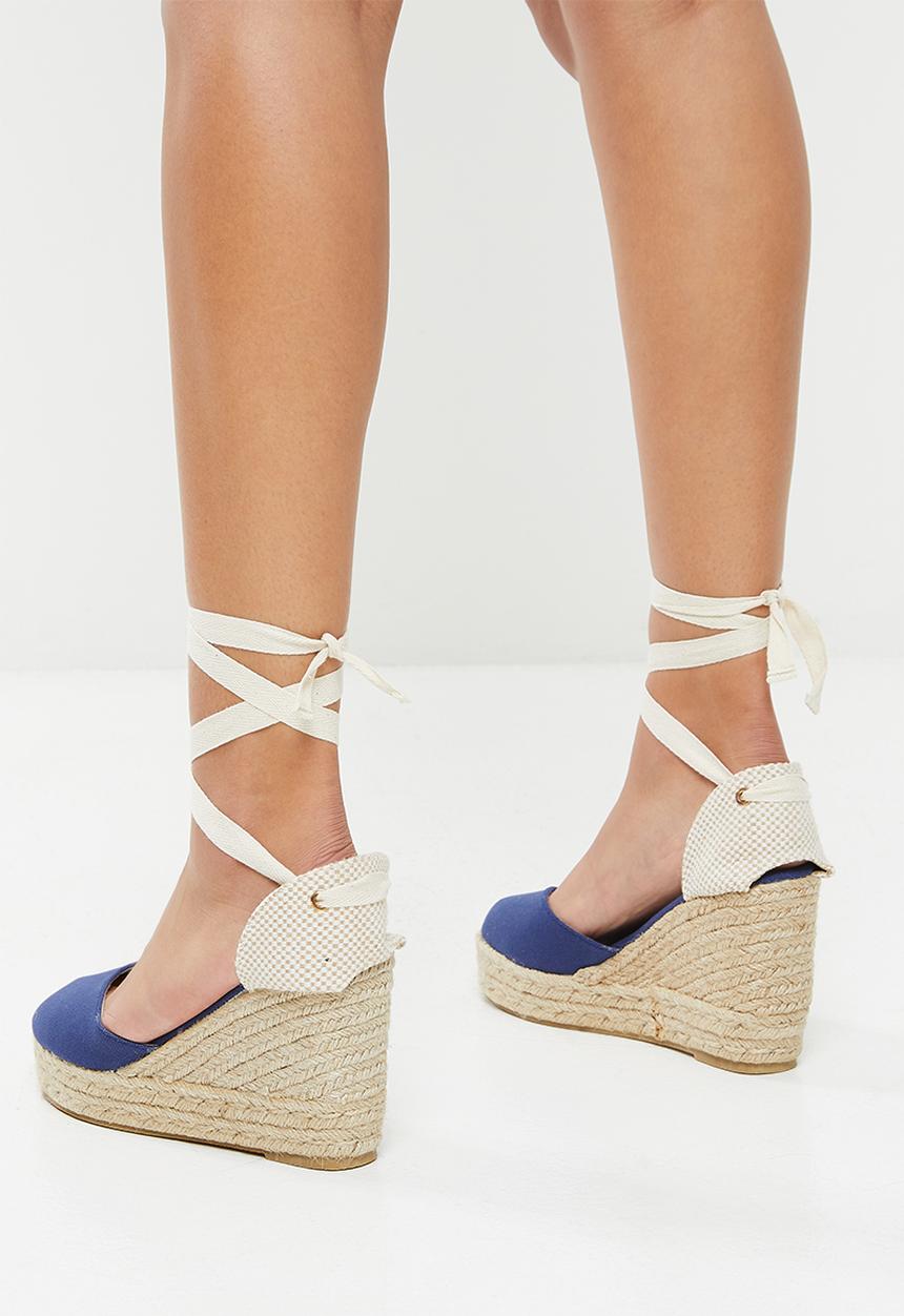 Shelly espadrille wedge - navy