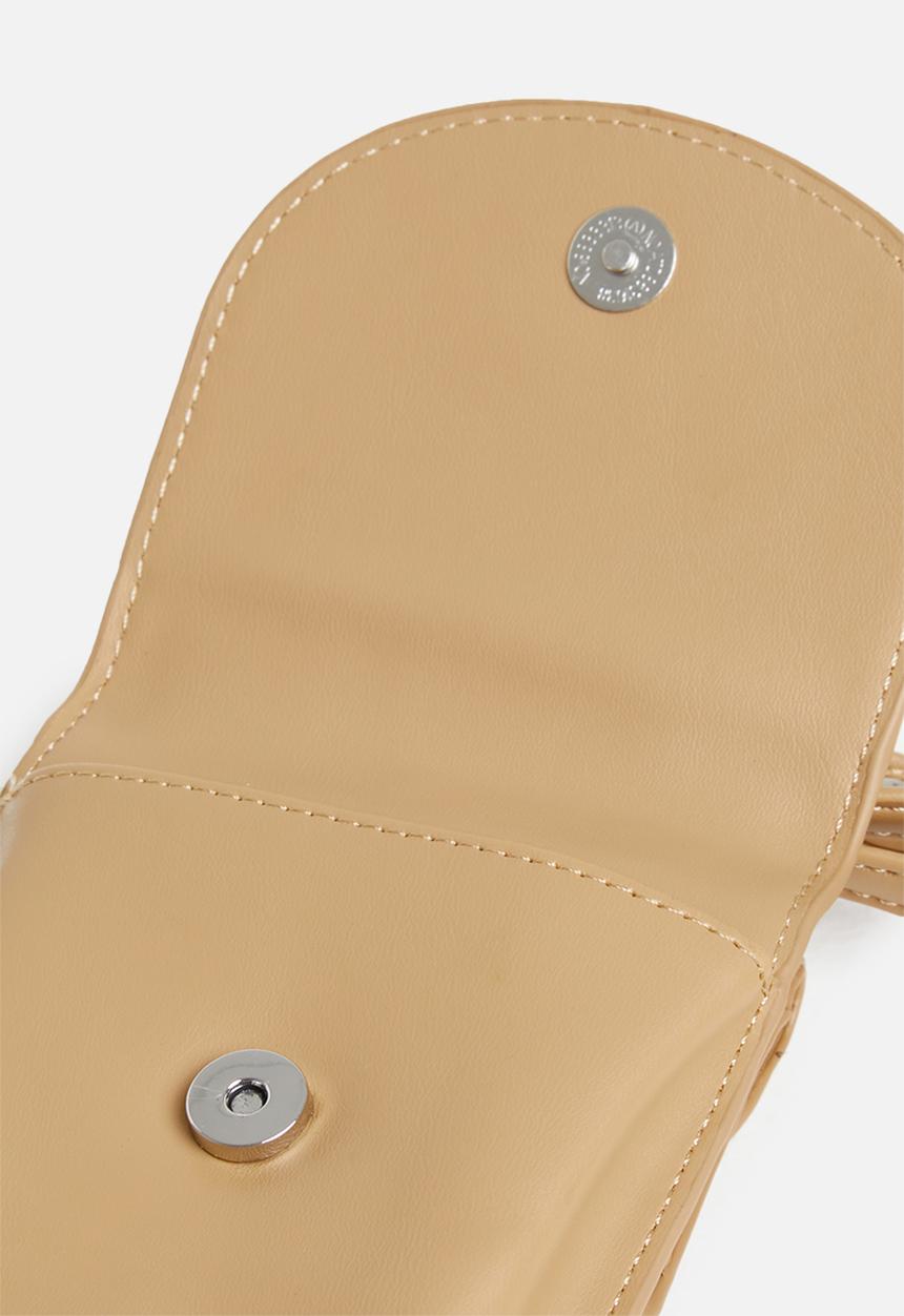 Hilton weiner cross body cellphopne bag - almond
