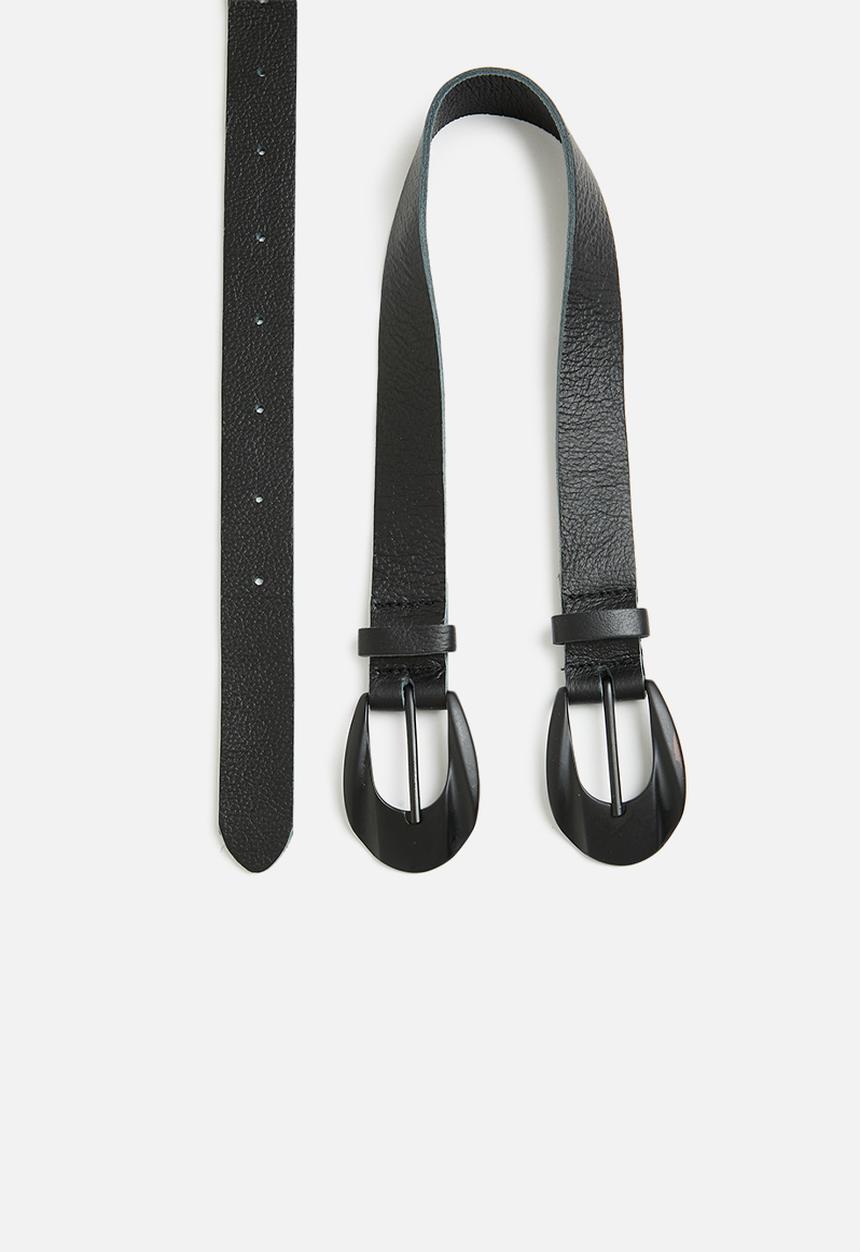 Amaarah leather belt - black
