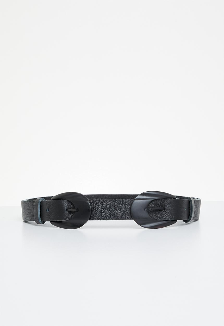 Amaarah leather belt - black