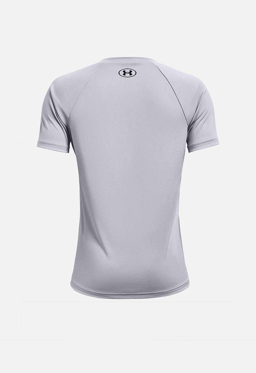 Ua Tech Big Logo Ss - Mod Gray Light Heather/Black