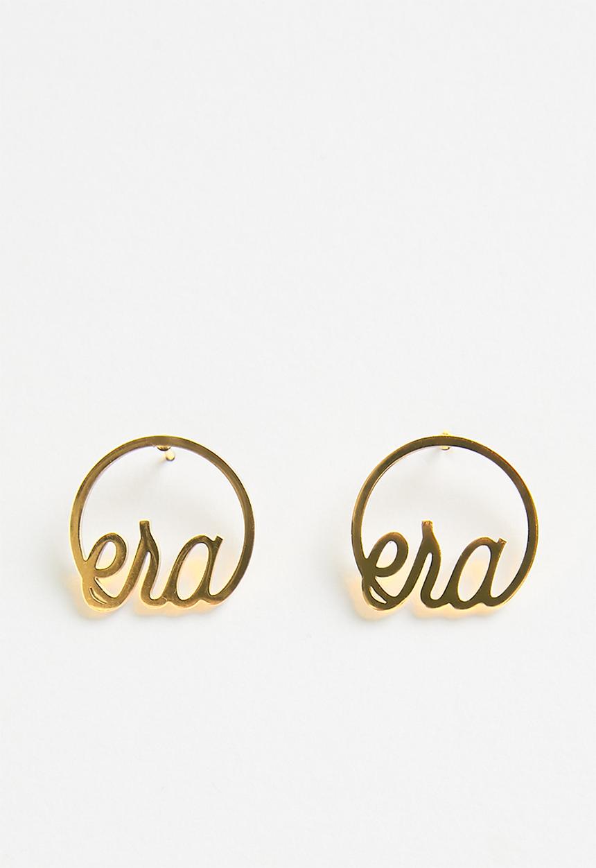 Era Logo Studs - Gold.