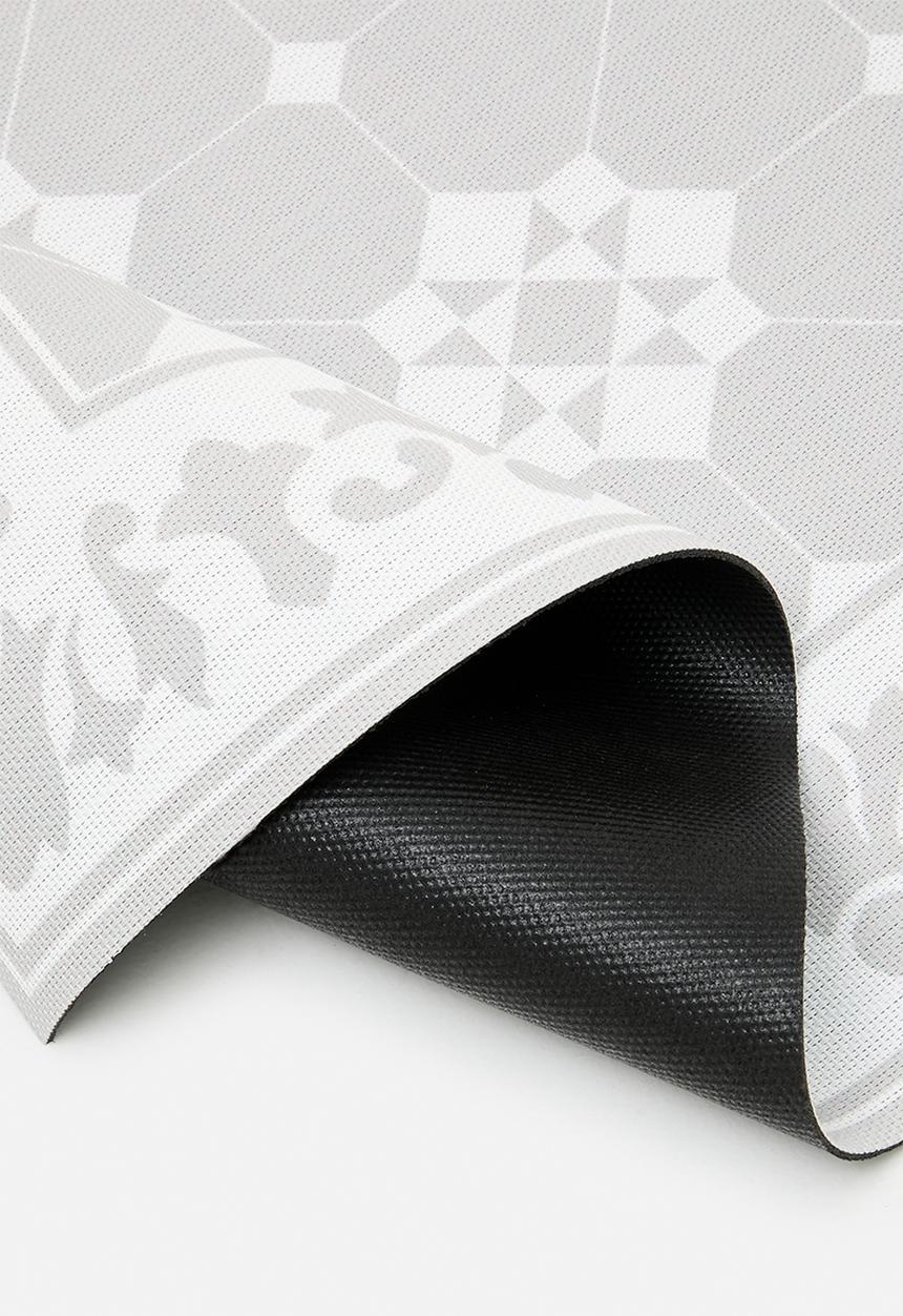 Vinyl Runner Floral - Grey