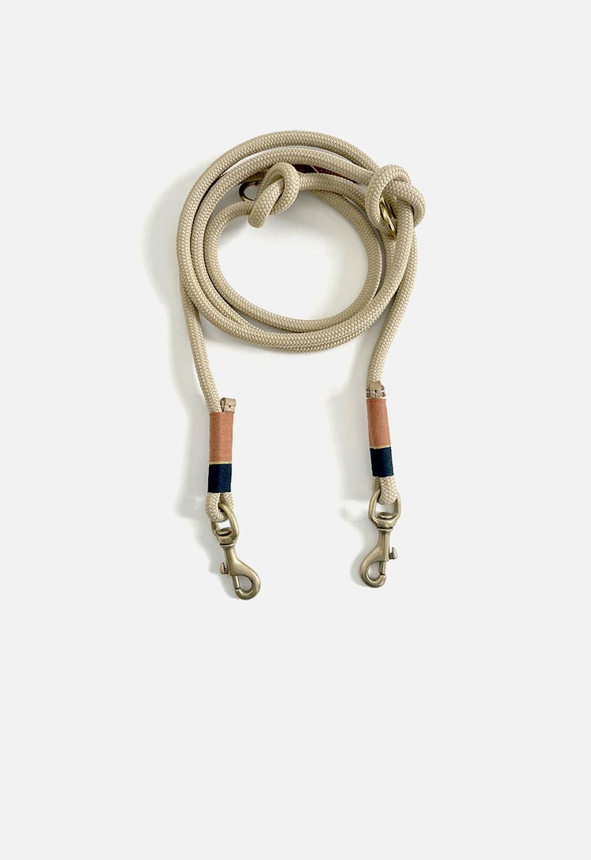 4-Way Double Clasp Lead - stone