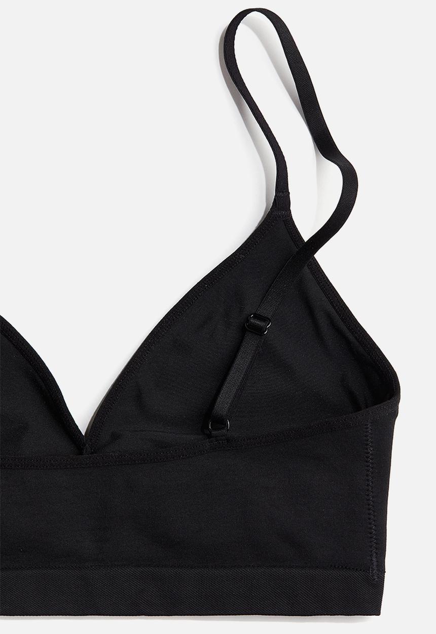 Stretchy & sculpting soft bra - black - 1218337001