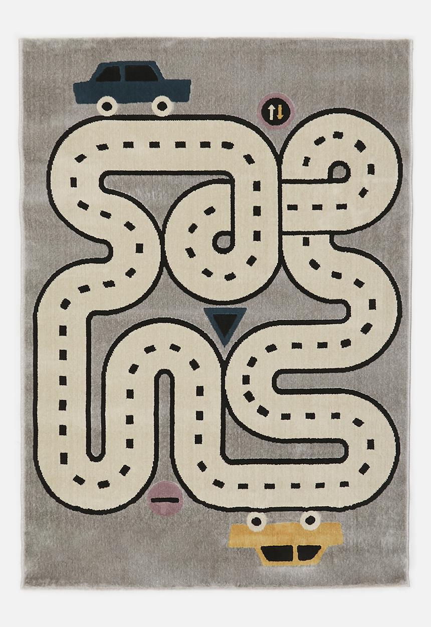 Roadmap rug - Grey