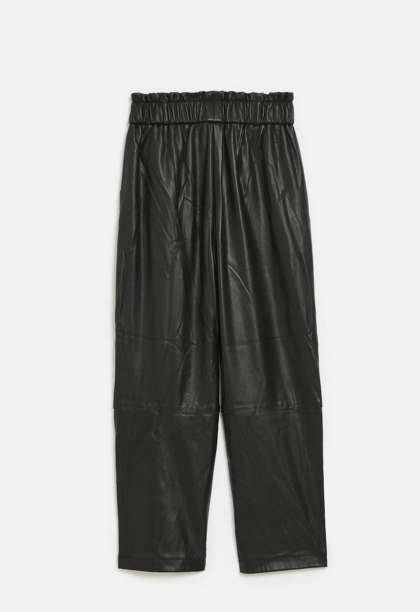 Pleather pants - black