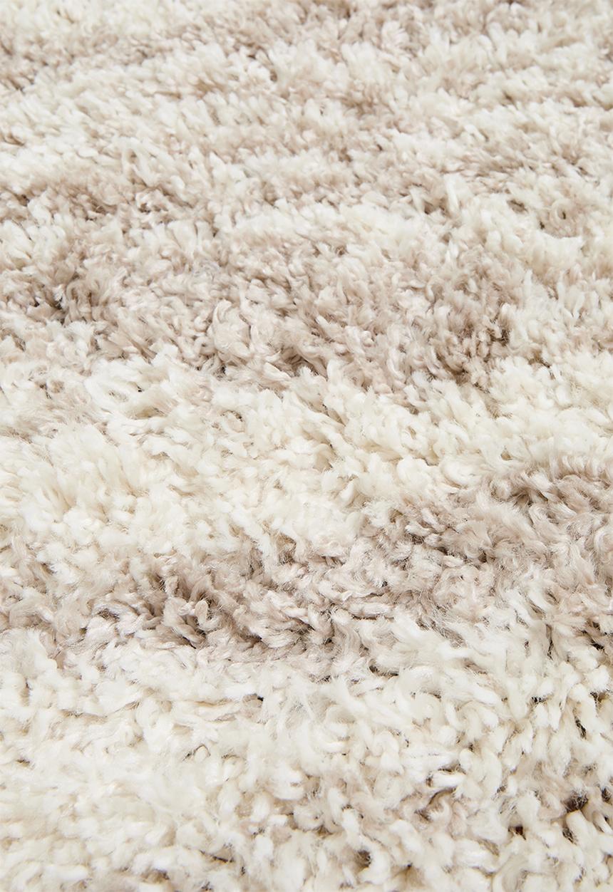 Shaggy Circle Rug - Natural