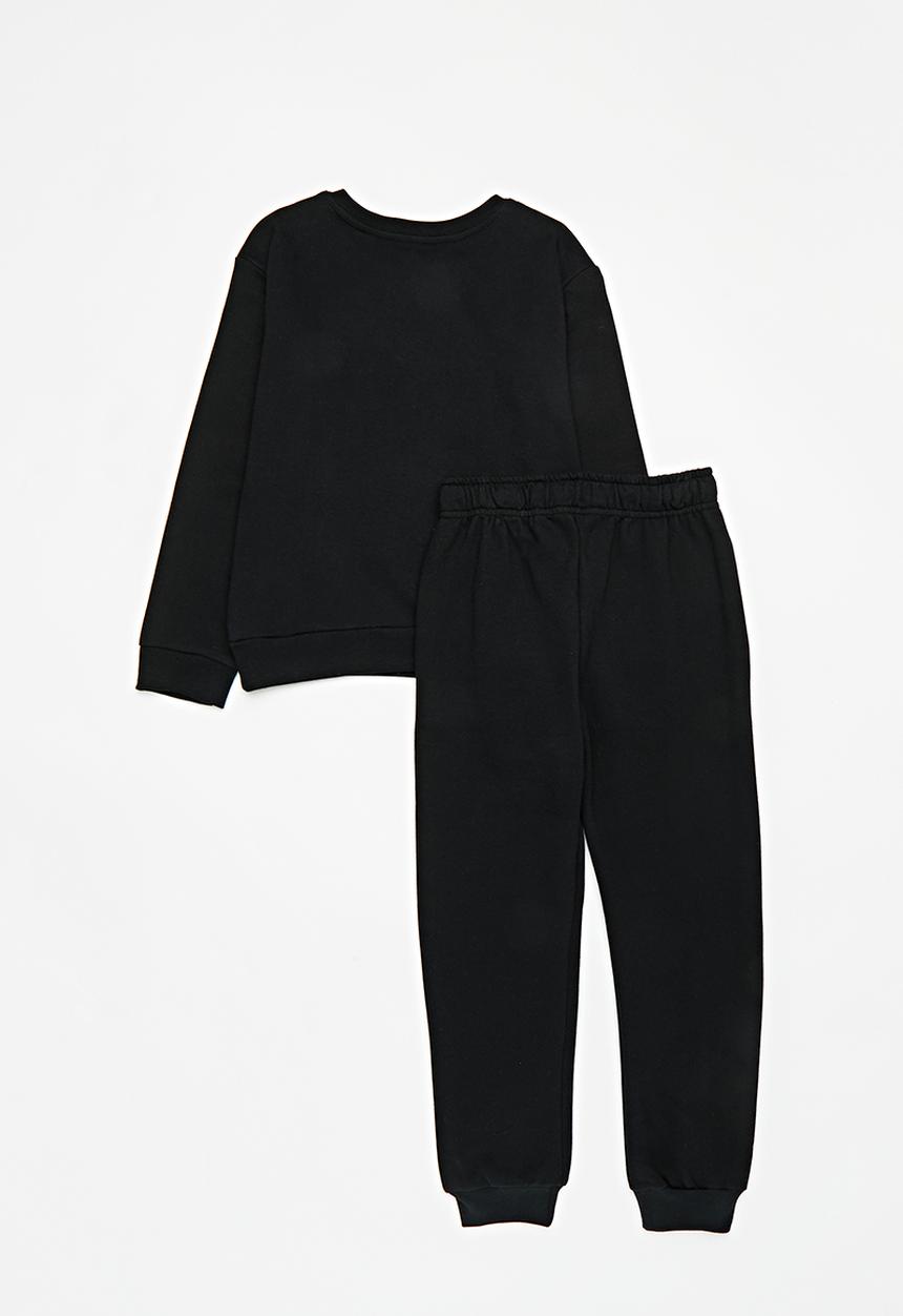 Plain tracksuit set -black
