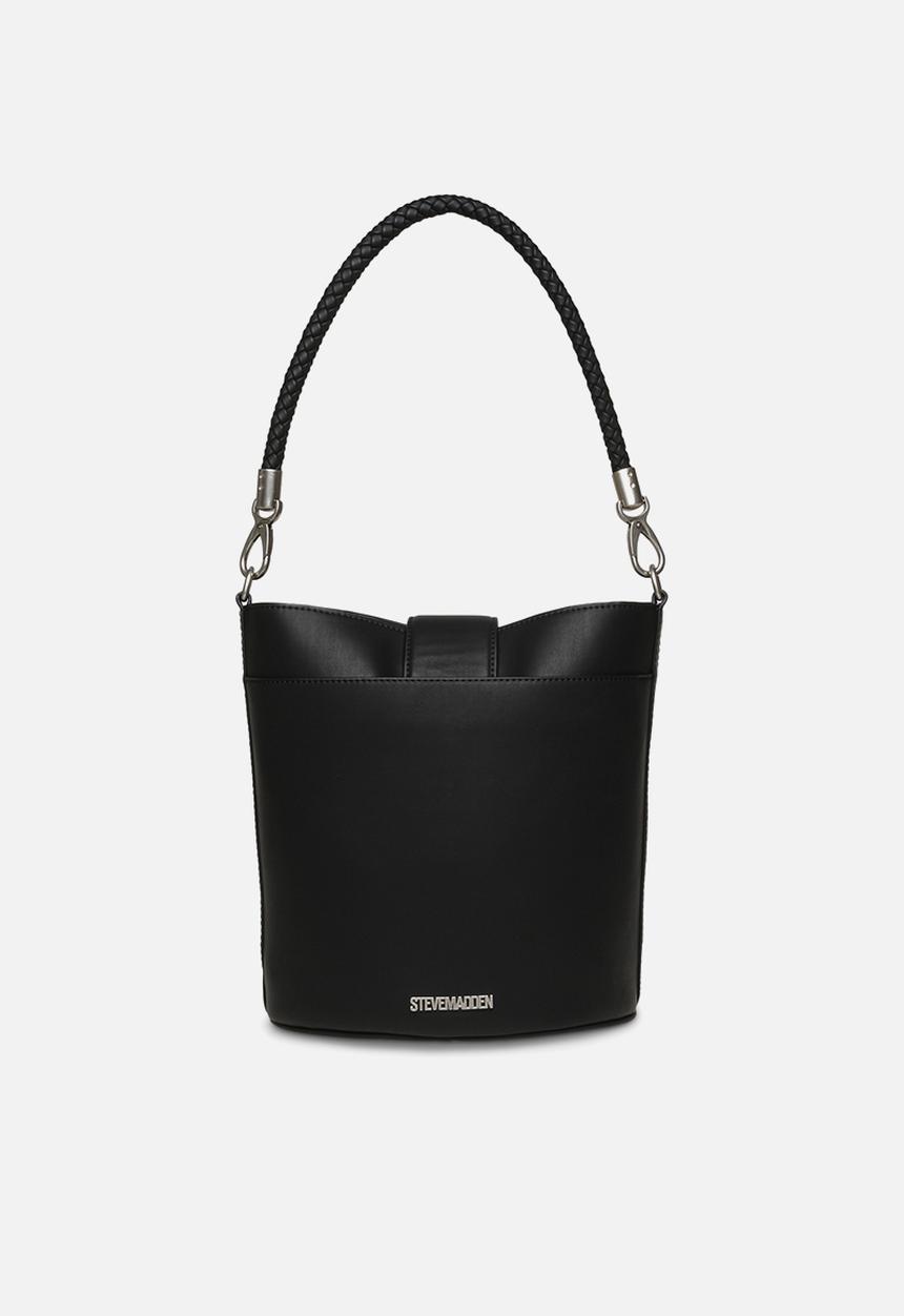 Barrie bucket bag -black/silver
