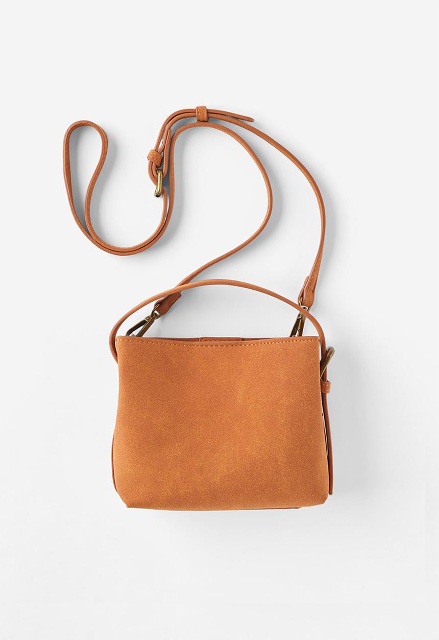 Mimi micro bucket bag- pecan micro