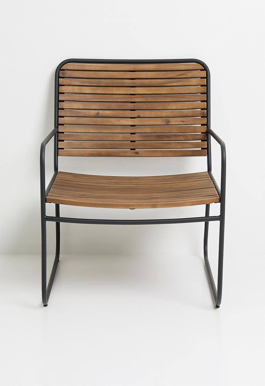 Bahamas Outdoor Resting Chair & Footstool - Natural