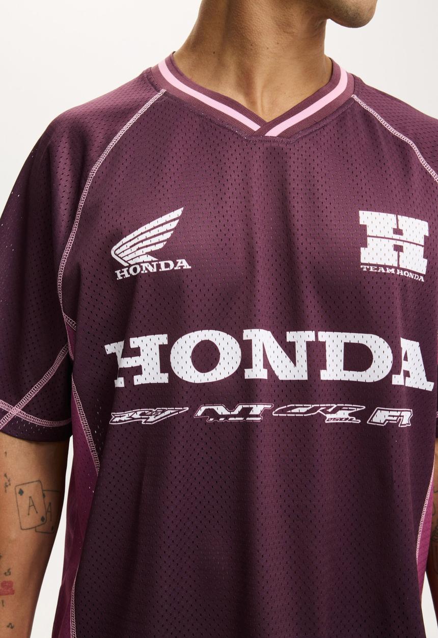 Honda X Jt Racing Football Jersey - Lcn Hon Velvet Plum / Jt X Honda ...